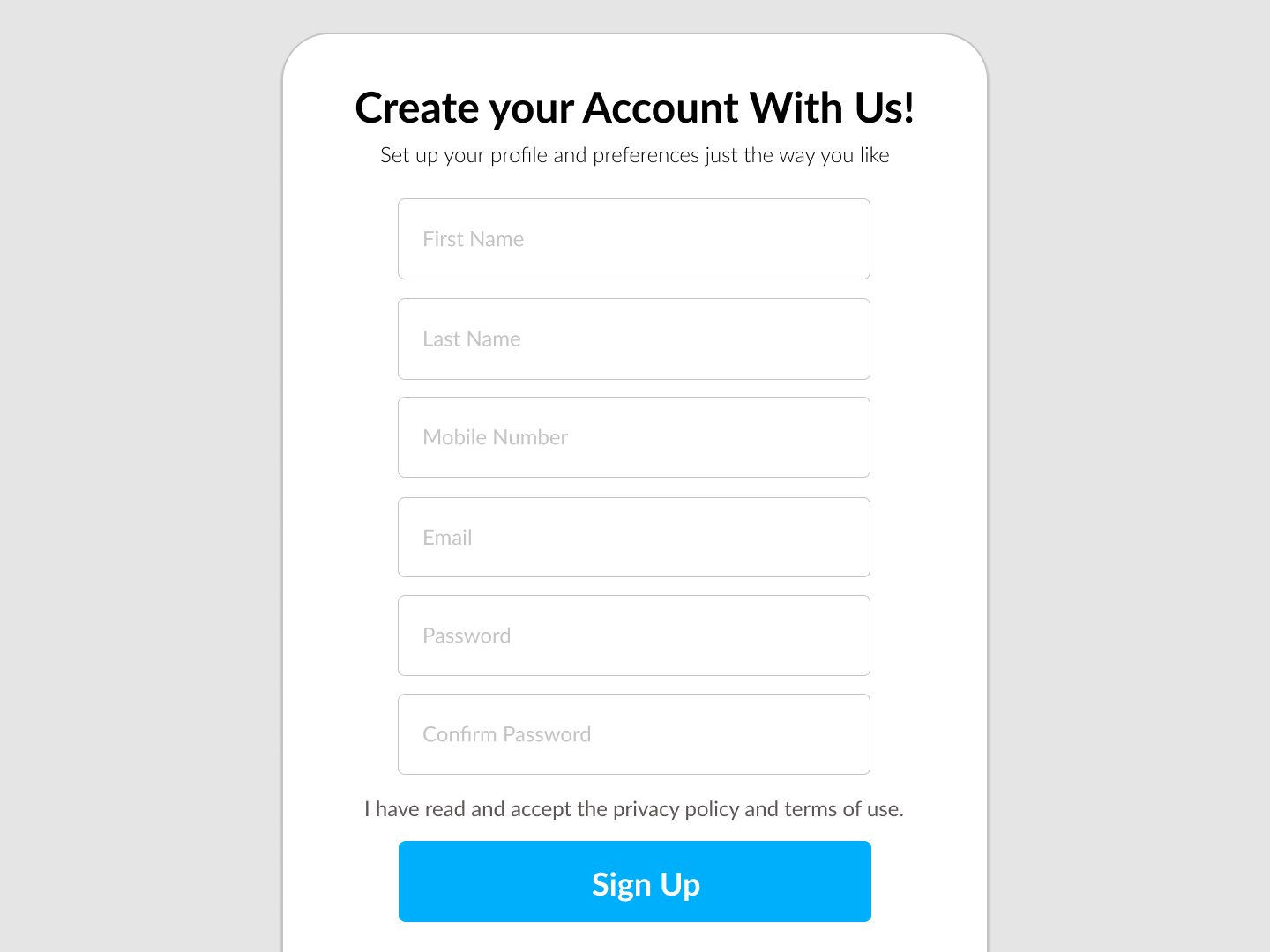 Sign Up1 by Jesse Ogbomedah on Dribbble