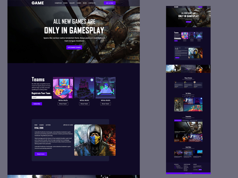 Game-Theme by Nikunj Gondaliya on Dribbble