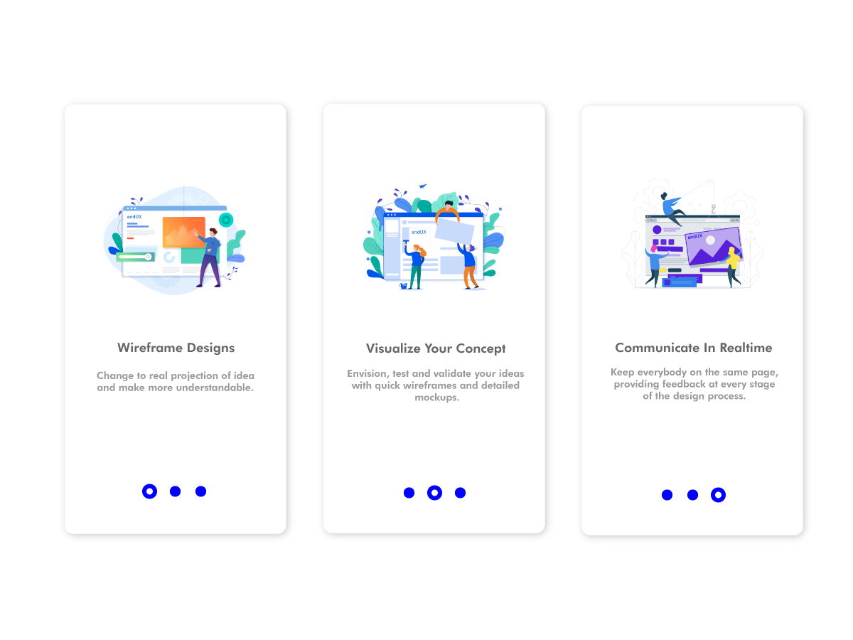 Walk through Screens - AndUX by andUX on Dribbble