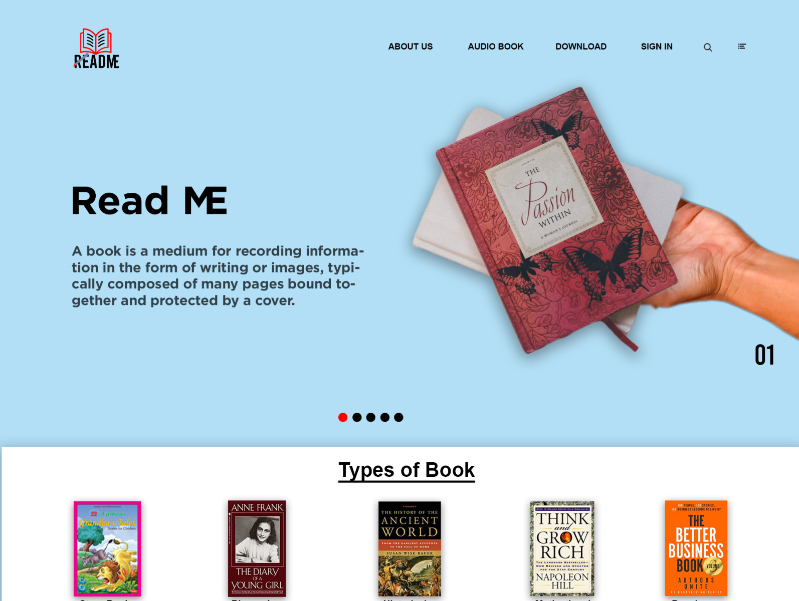 book downloading web template by priyanka kumari on Dribbble