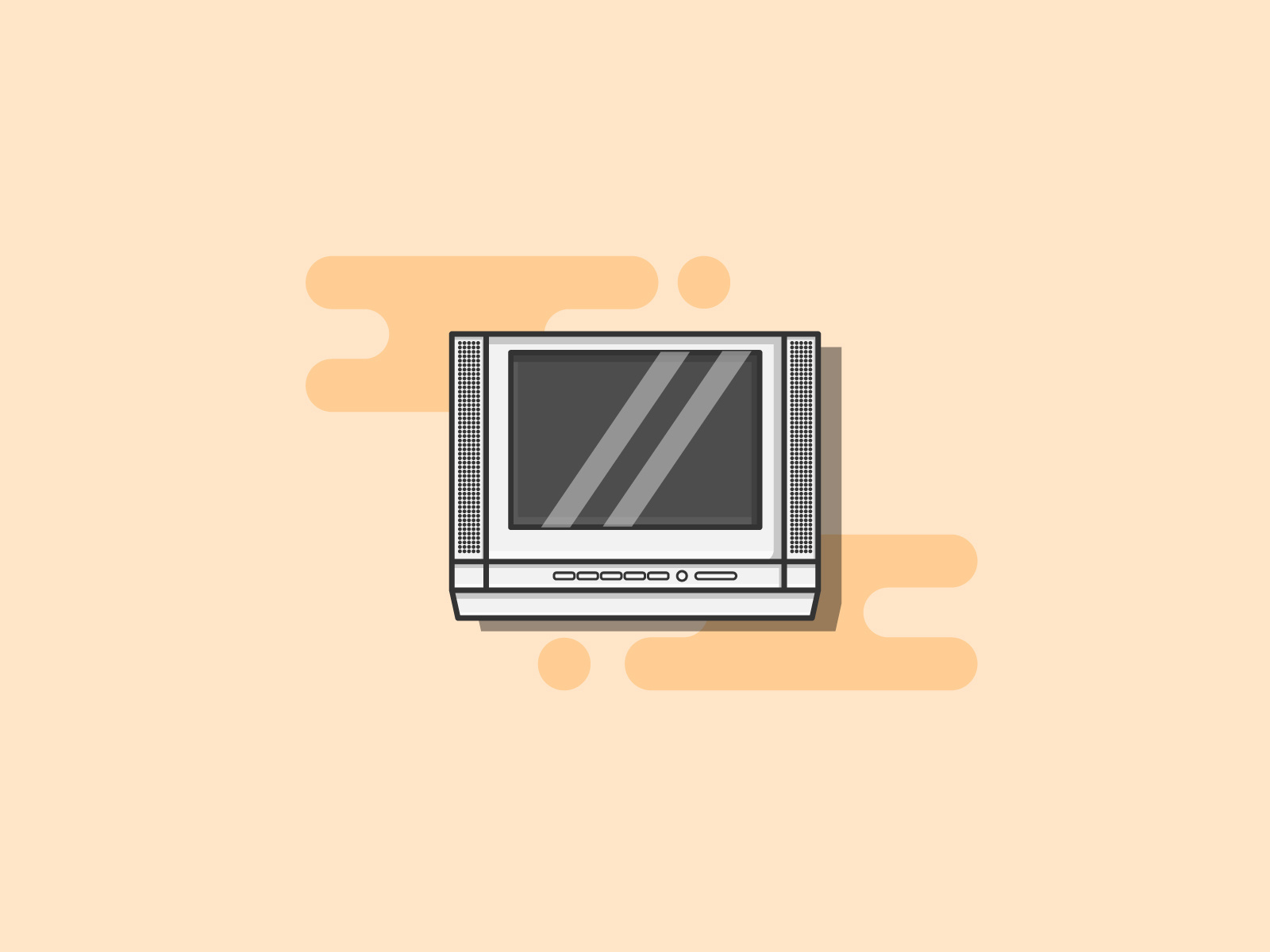 Cube TV Flat Illustration by KH Studio on Dribbble