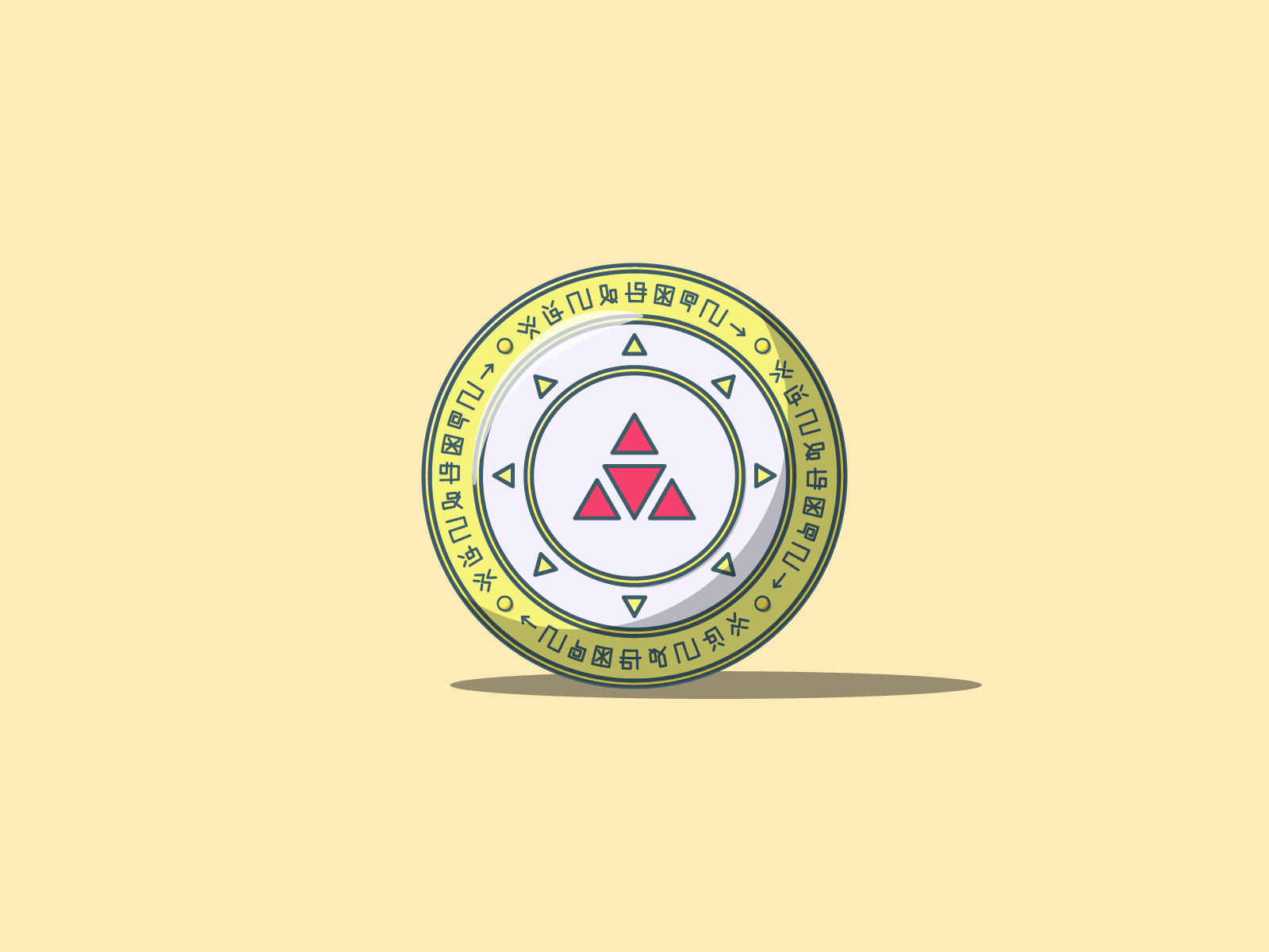 Gallantmon's Aegis Shield Flat Illustration by KH Studio on Dribbble