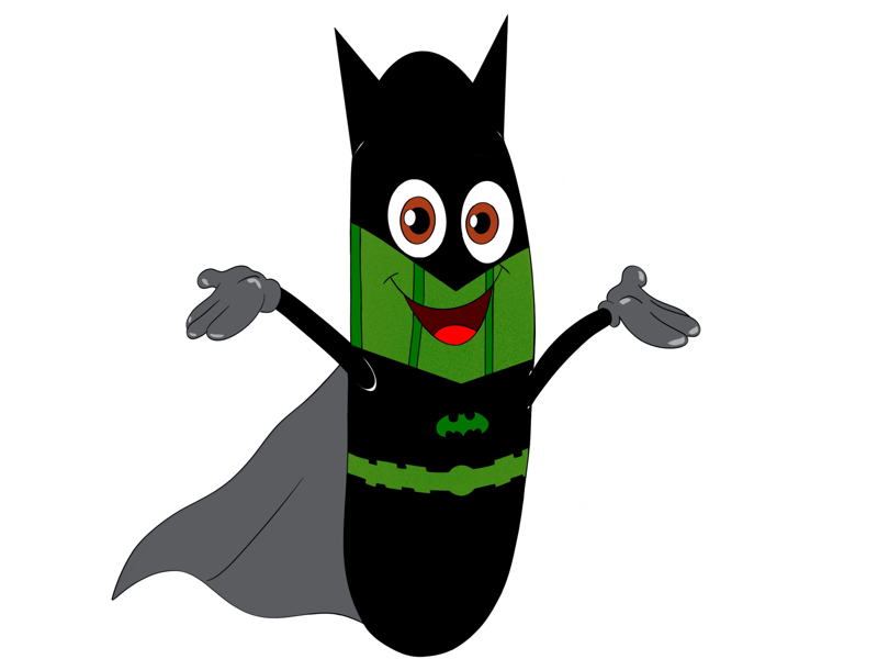 Superhero cucumber by Arpine Karapetyan on Dribbble