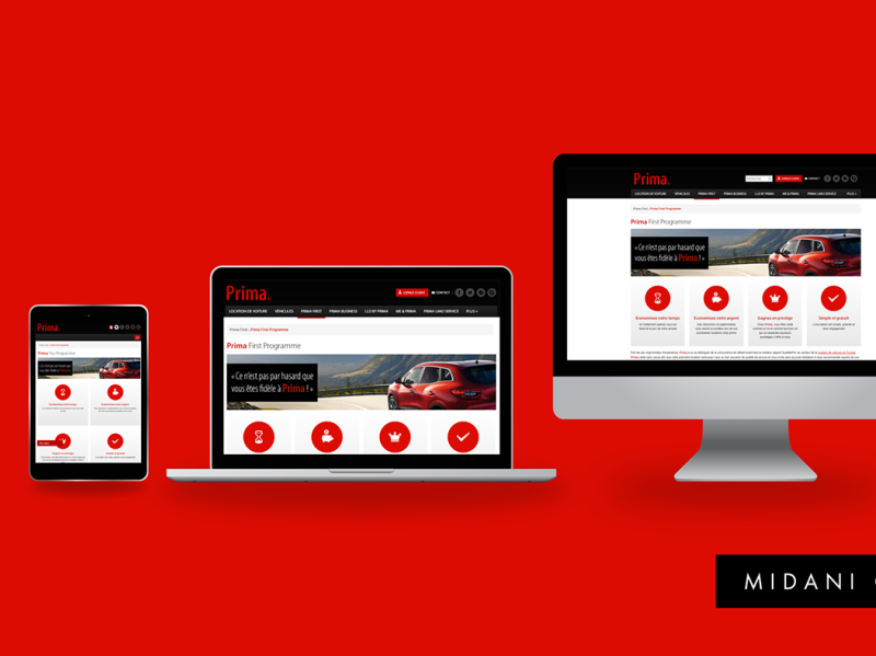 Prima website by Midani Chaima on Dribbble