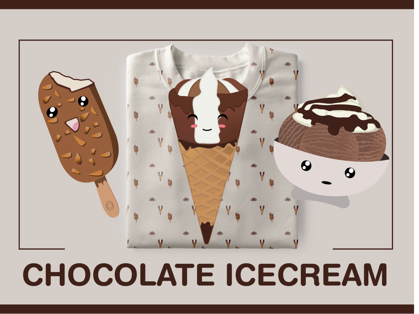 Chocolate Ice Cream by Leonel Pérez on Dribbble