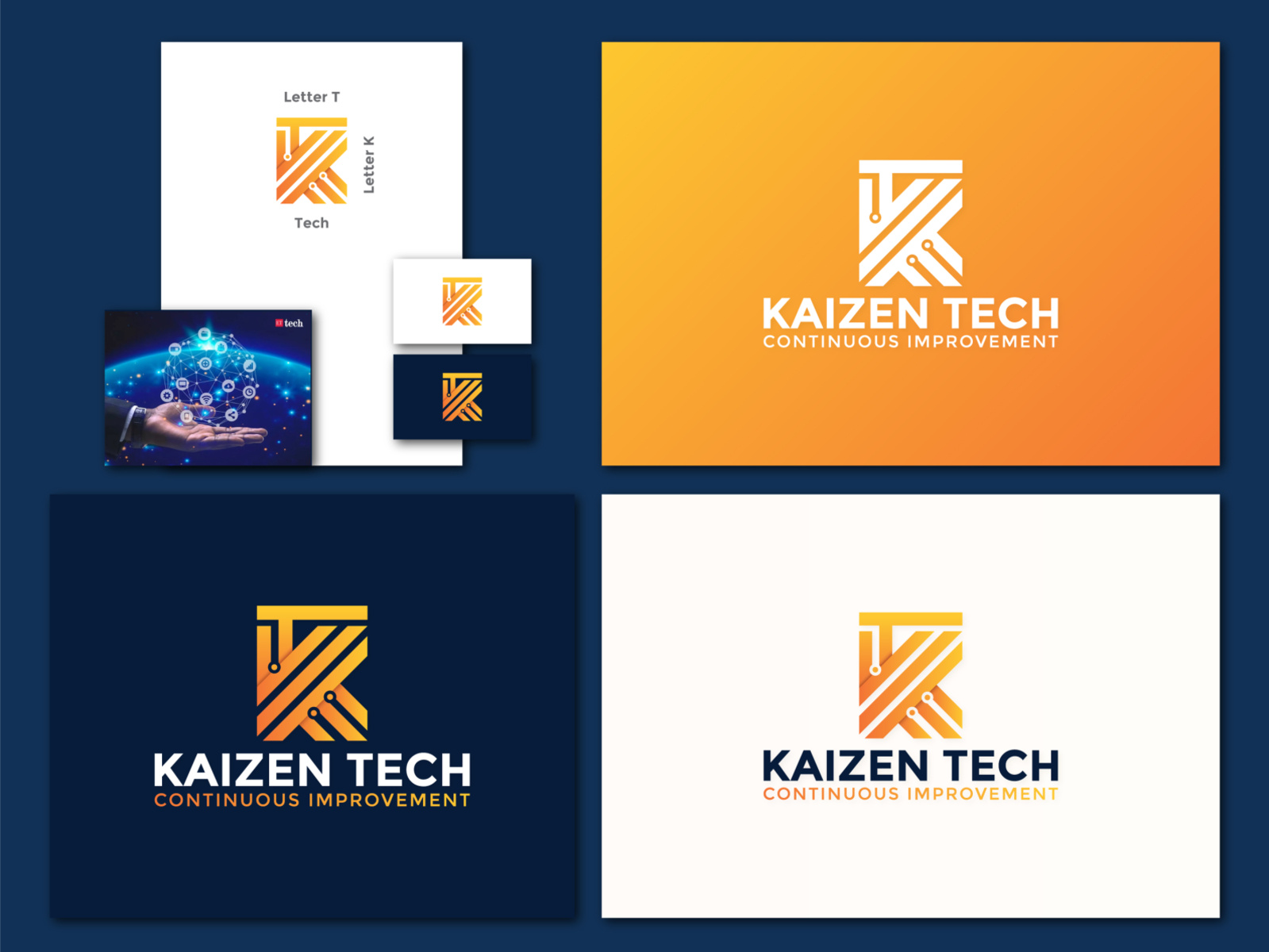 Letter KT & Tech Logo by Graphixio Studio on Dribbble