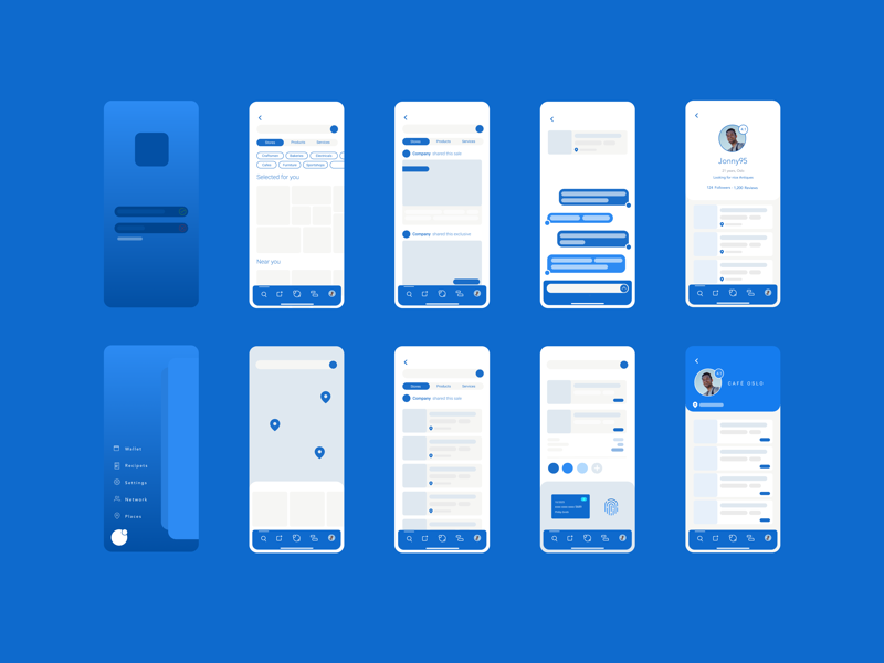 App colour layout by James John on Dribbble
