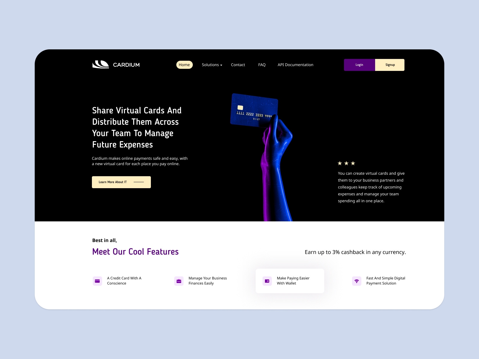 Virtual payment Card Hero Banner Design by Sandeep Mandloi™ on Dribbble