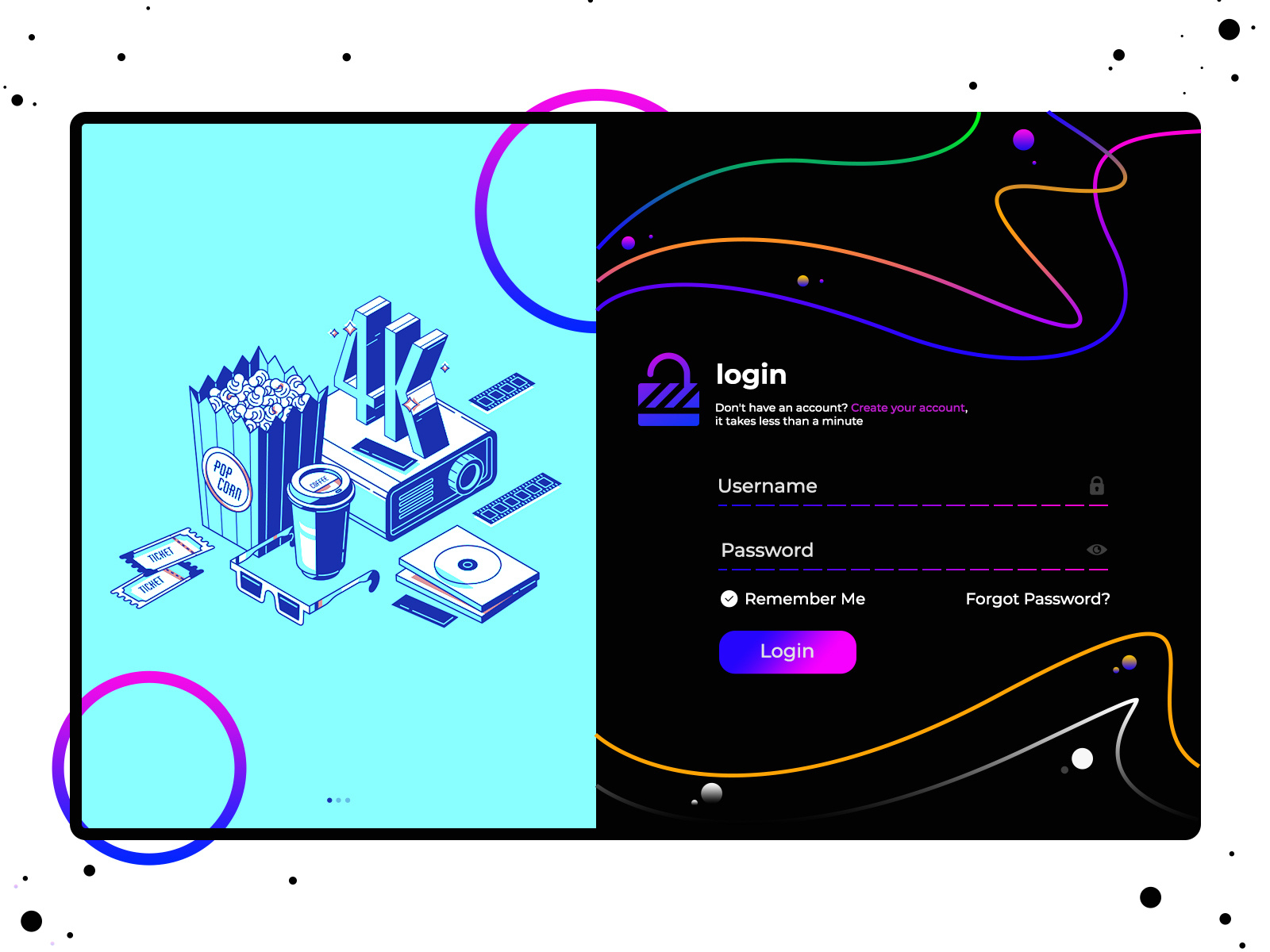 Login Form Concept Design by Sandeep Mandloi™ on Dribbble