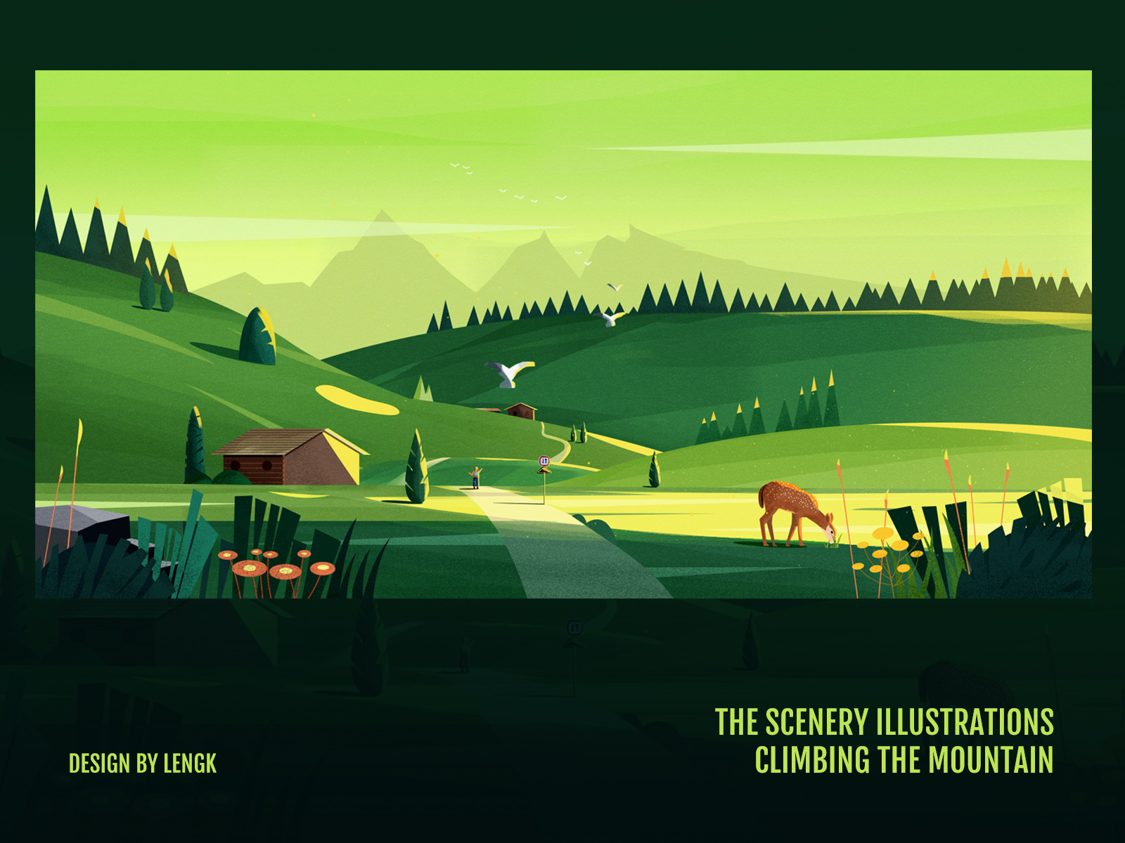 Travel scenery by Lenk on Dribbble