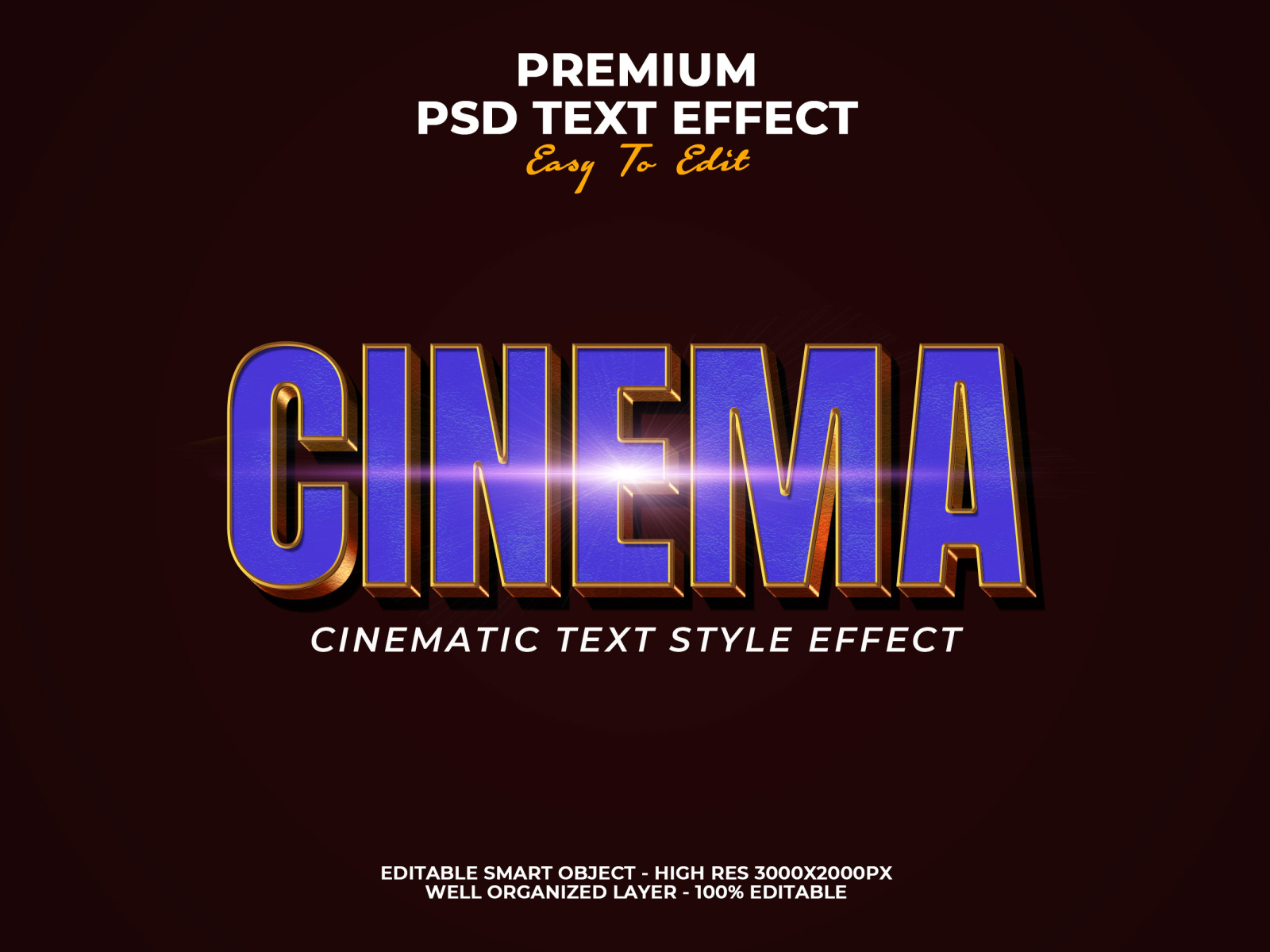 Cinema Text Effect PSD by Evloxx Studio on Dribbble