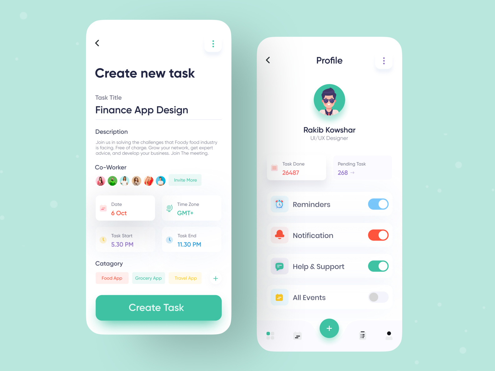 To Do List Task Planner App By Rakib Kowshar For UnoPie Design On