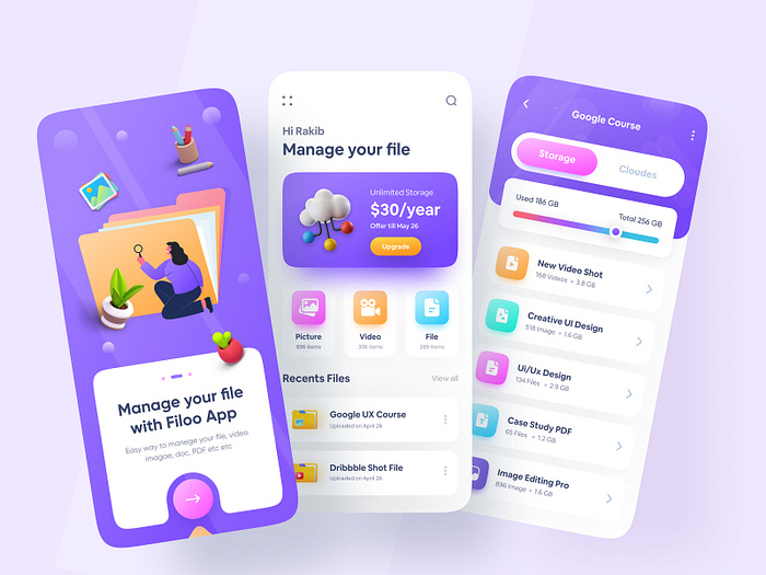 File Manager App by Rakib Kowshar for Delisas: UX/UI & SaaS Agency on ...
