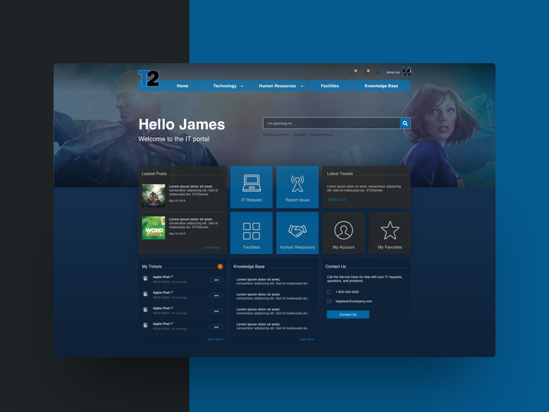 Employee Portal designs, themes, templates and downloadable graphic ...