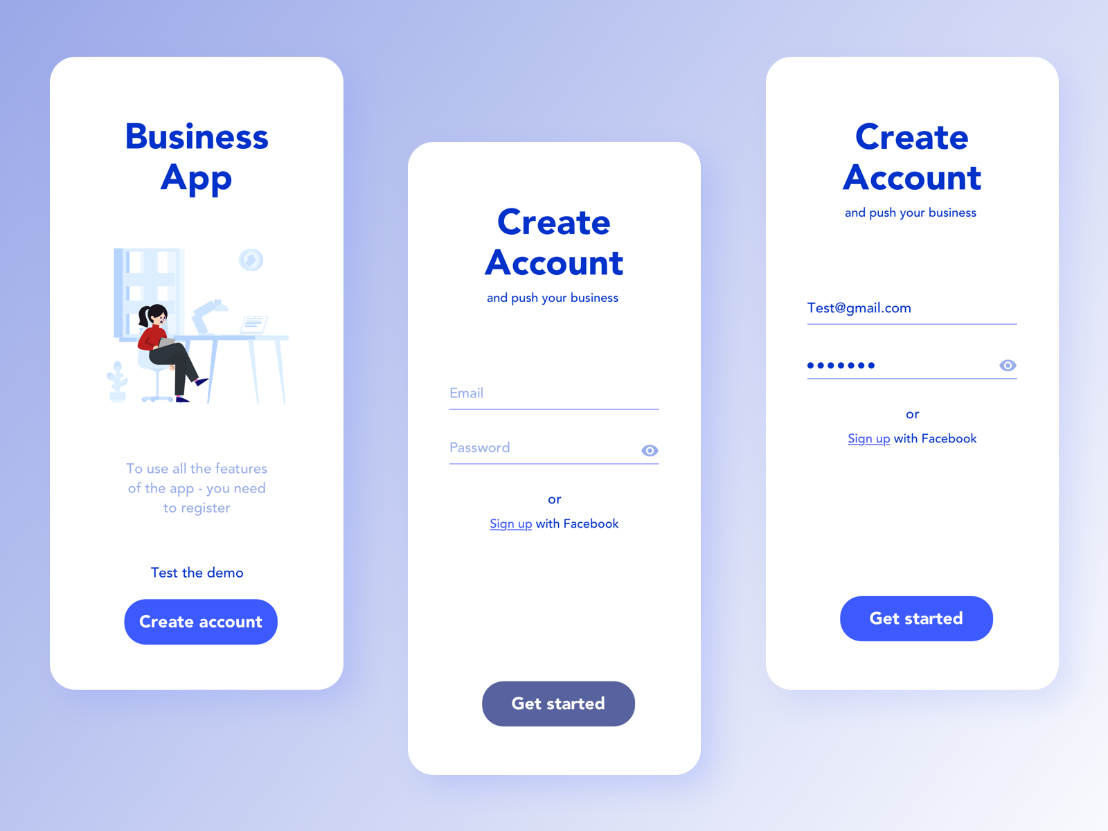 Biz App by Denis Kozarez on Dribbble
