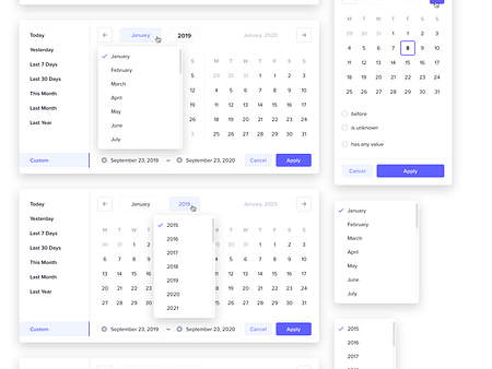 Date Picker by Max Burlak on Dribbble