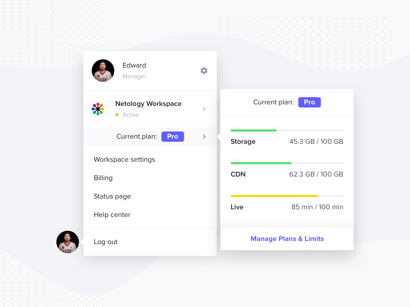 Profile Popups by Max Burlak on Dribbble