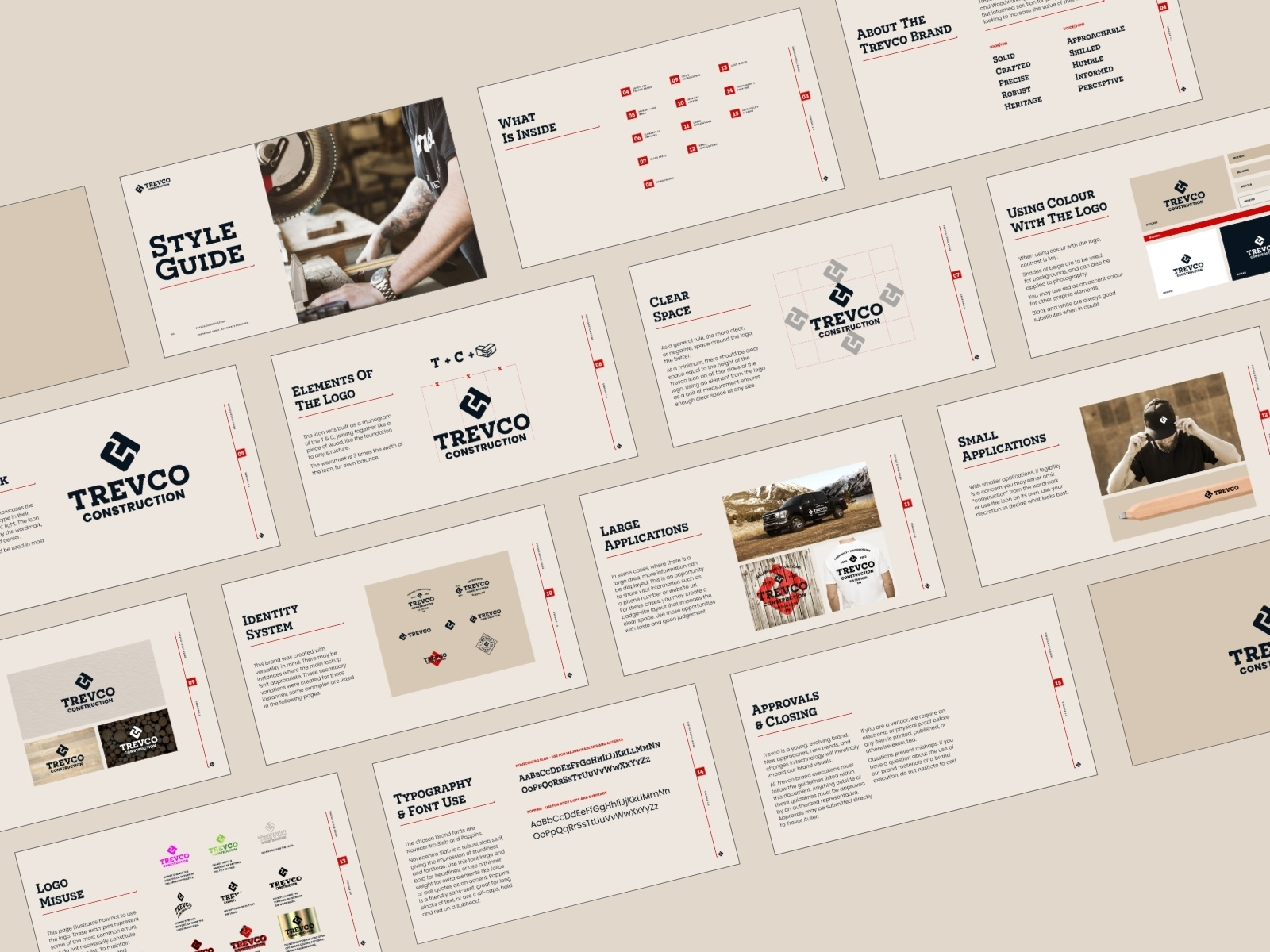 Trevco Construction Brand Style Guide by Rob Daniels on Dribbble