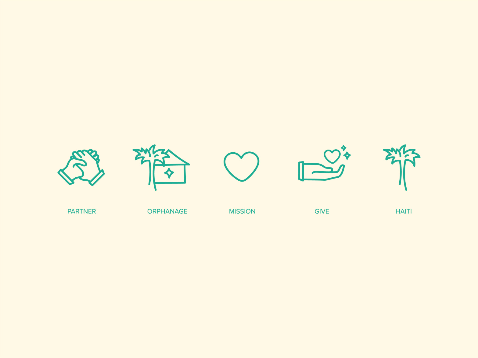 One Vision Haiti - Custom Icon Set by Tessa De Jong on Dribbble