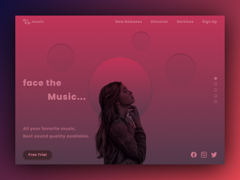 Music Streaming Website - Web Design by Albjona on Dribbble