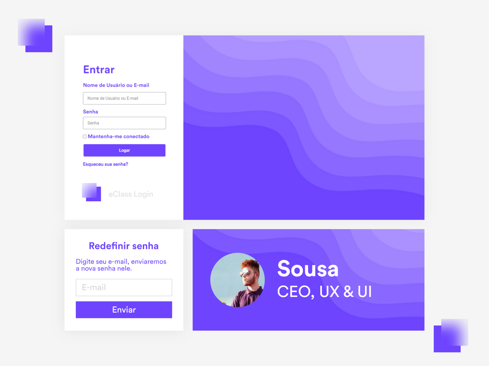 eClass Login by João Victor de Sousa on Dribbble