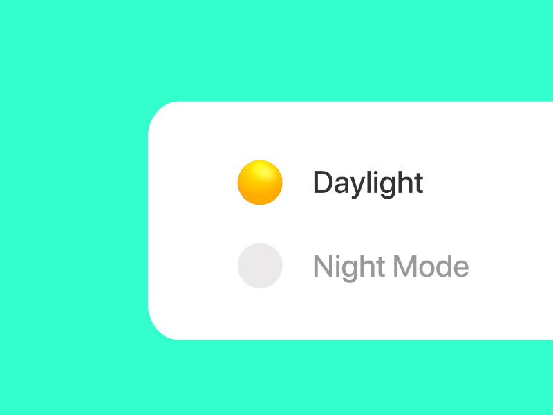 Night vs. Day Mode by Mauricio Bucardo on Dribbble