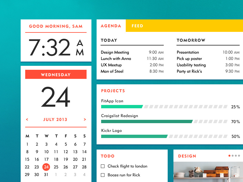 Work Dashboard by Veera Watchara on Dribbble