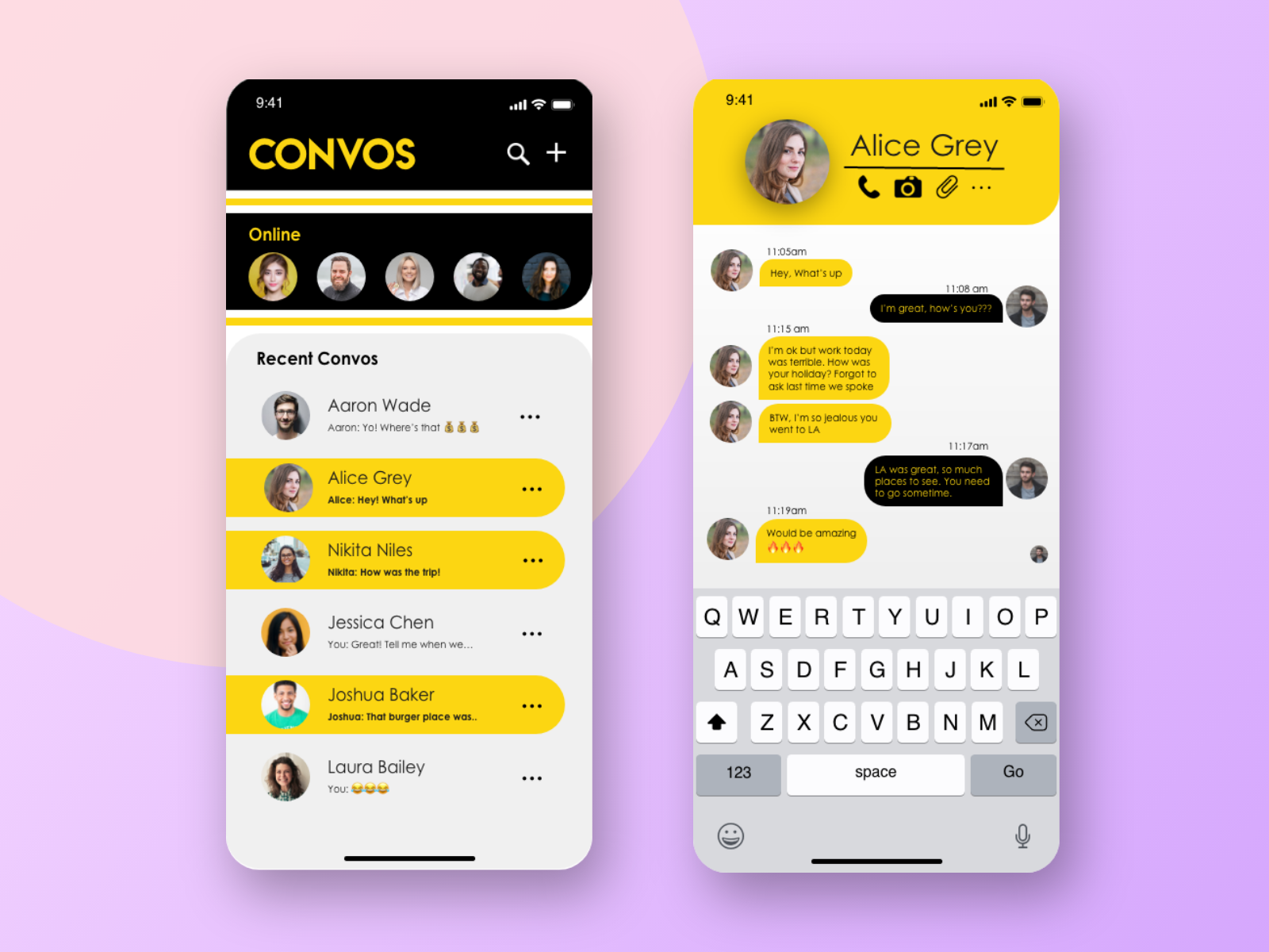 Convos - Messenger App Concept Design by Liam Post on Dribbble