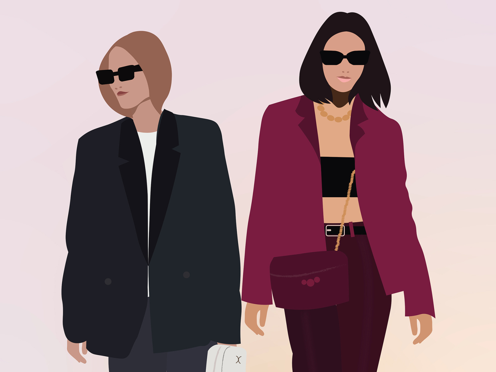 TWO LADIES by Vanessa Chuba on Dribbble