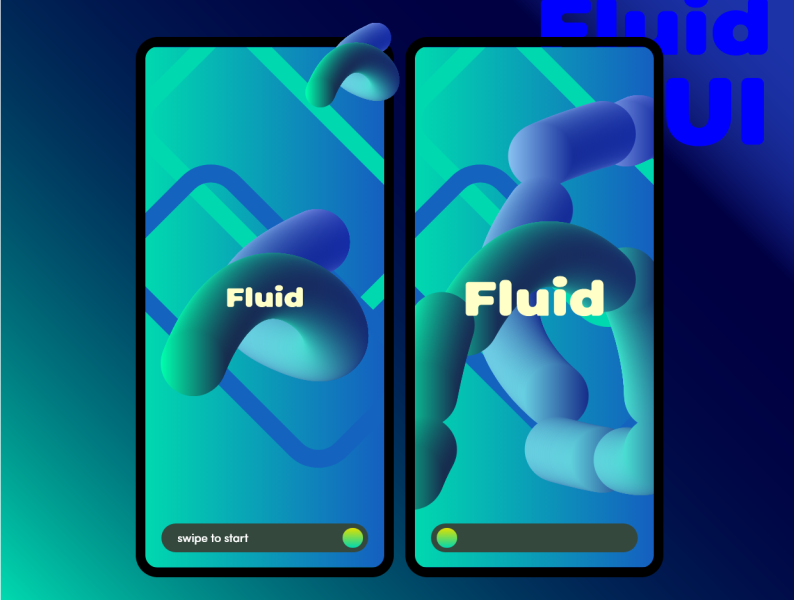 fluid ui by Shekh Reza on Dribbble