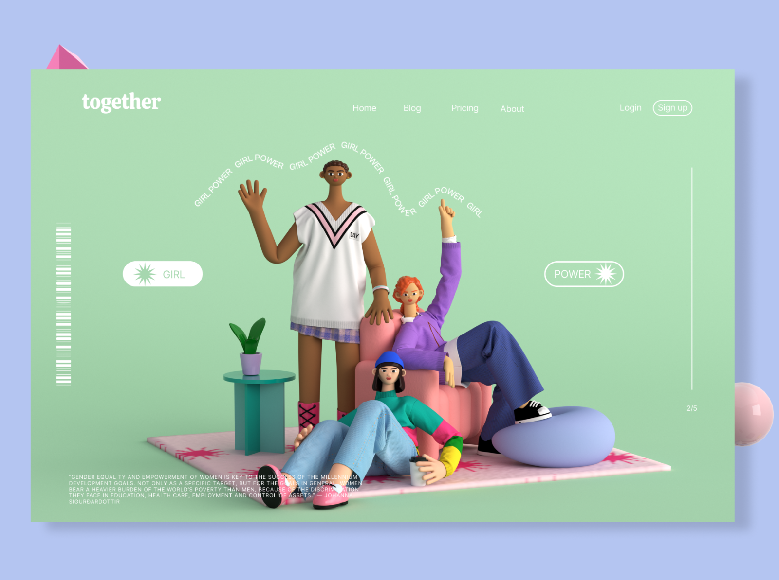 3d characters for web design by Elena Sharipova on Dribbble