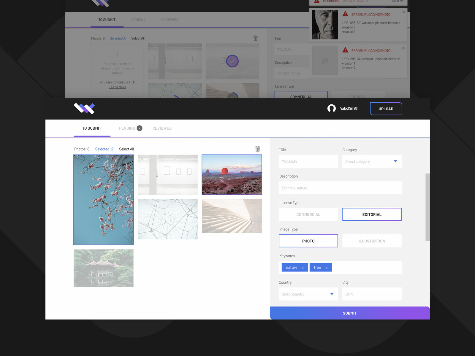 Wirestock Platform by Marie on Dribbble Wirestock Platform by Marie on Dribbble