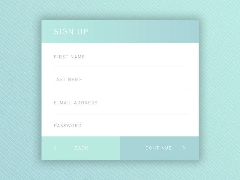 Daily UI #001 - Sign Up by Michael on Dribbble