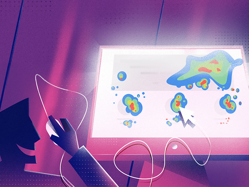 Identify website hotspots with Heatmaps by Freshworks on Dribbble