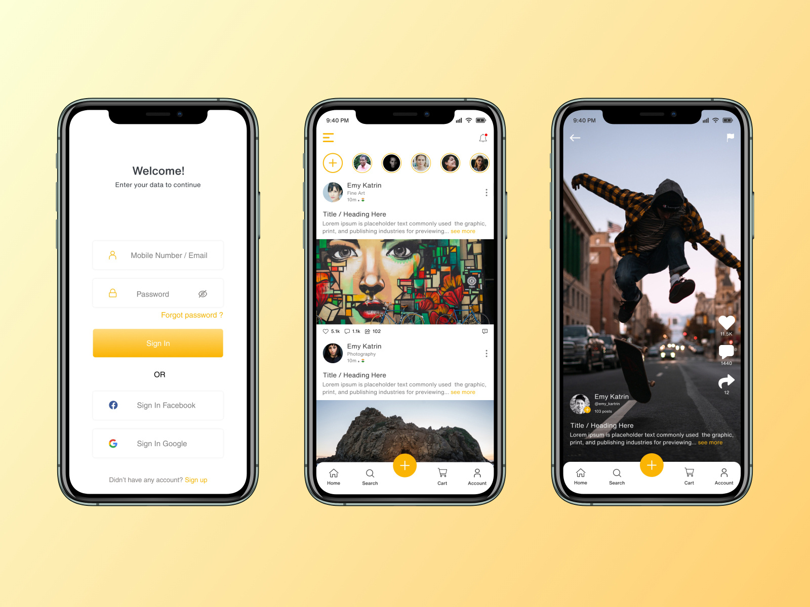 It is a social media App Ui Design 2021 by Sajal Mozumder 🏅 on Dribbble