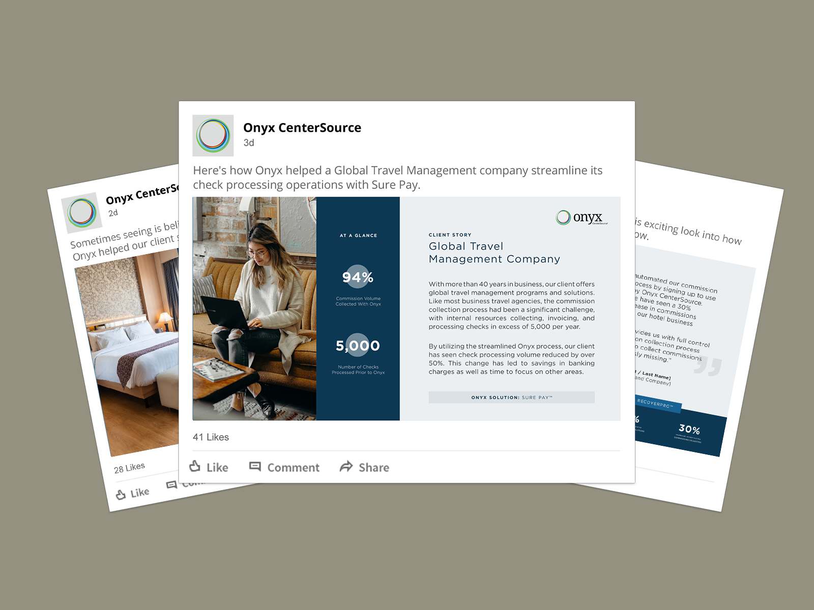 Social Media Case Studies - Onyx by fred on Dribbble