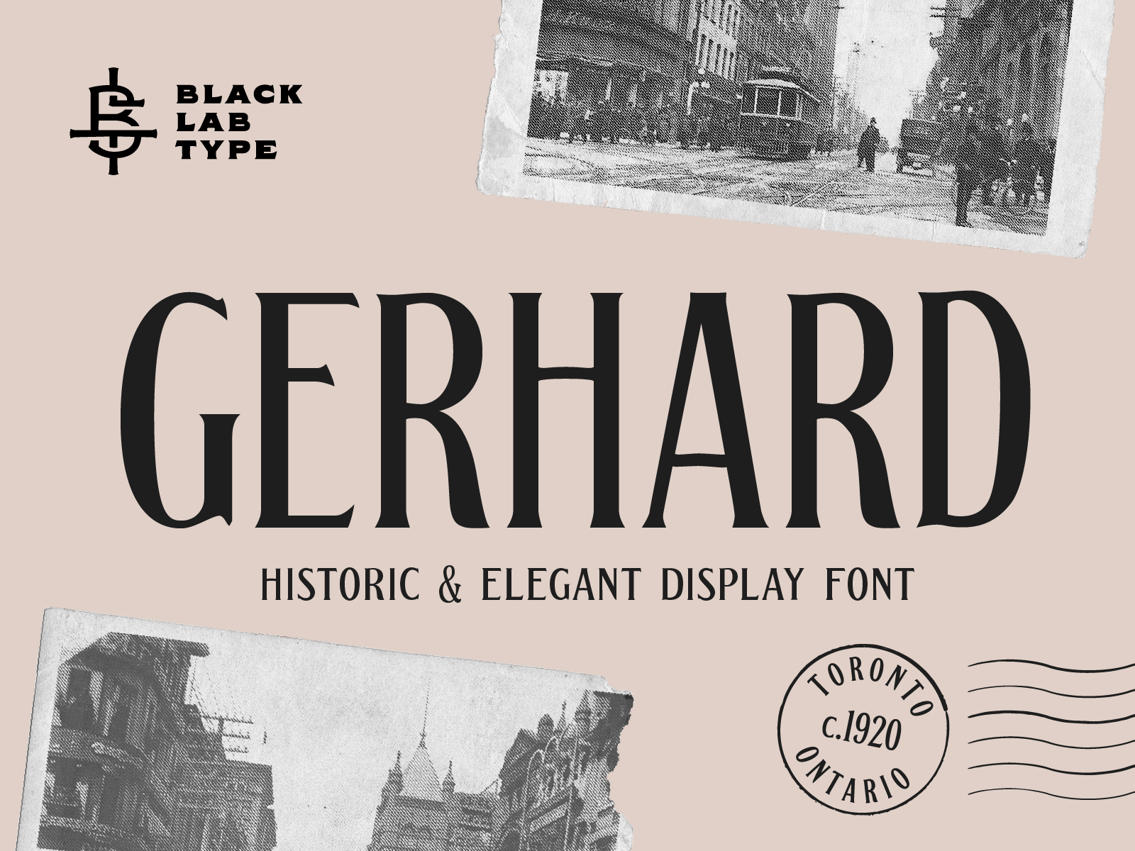 Gerhard - Vintage Display Font by Kenny Li on Dribbble