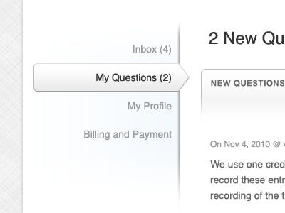 Menu Action by Jeremy Koempel on Dribbble