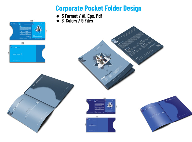 Corporate Pocket Folder Design by AL AMIN on Dribbble