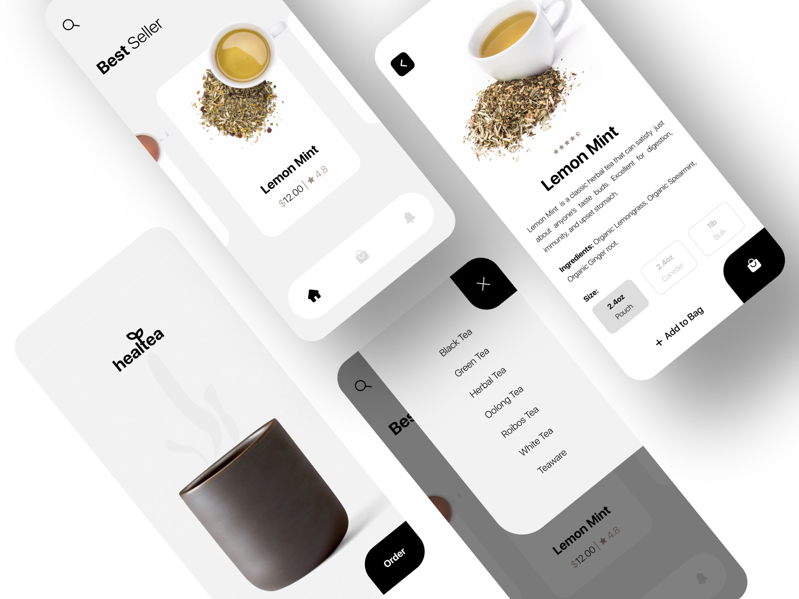 Exploration #3 - Tea Order App by Olvy D Annesa on Dribbble