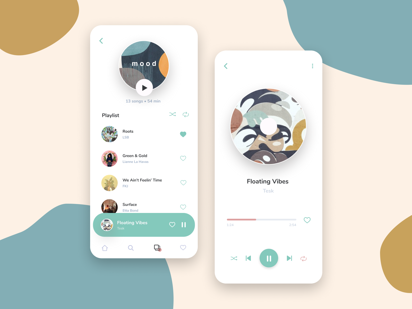 Music Player UI Design by Andreea Nagy on Dribbble