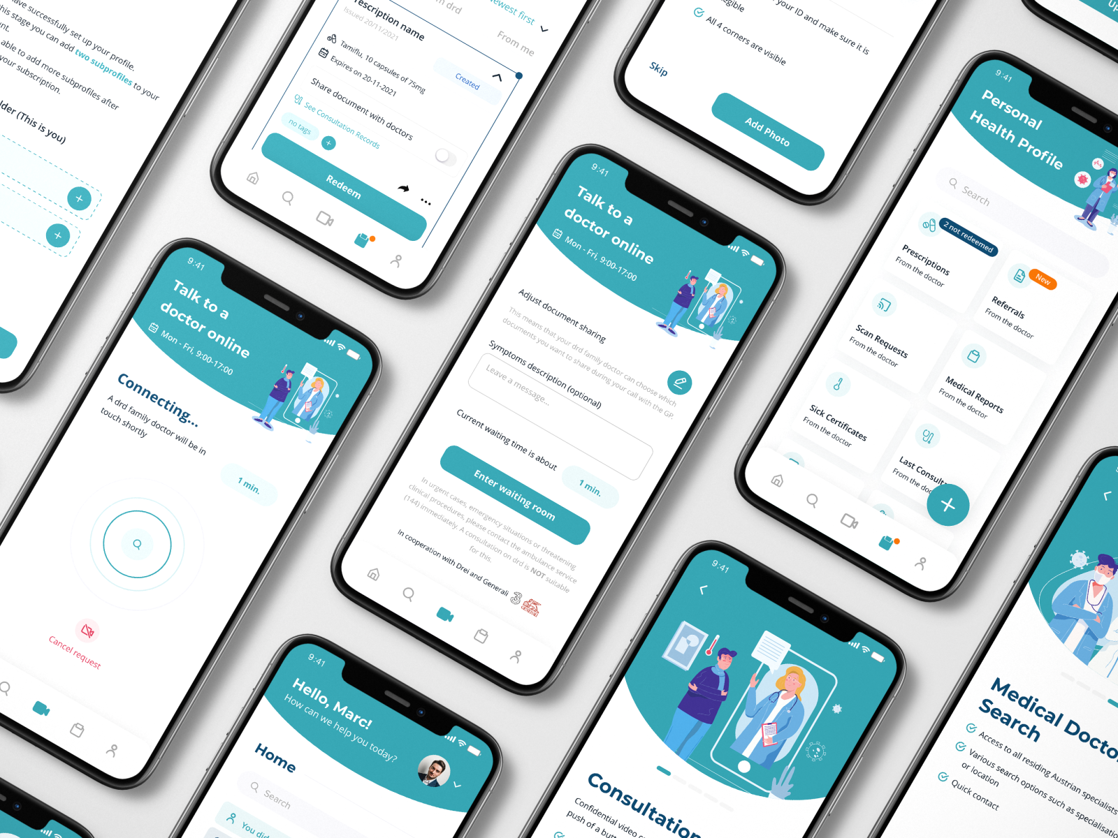 drd doctors online • Medical app by Andreea Nagy for Linnify on Dribbble