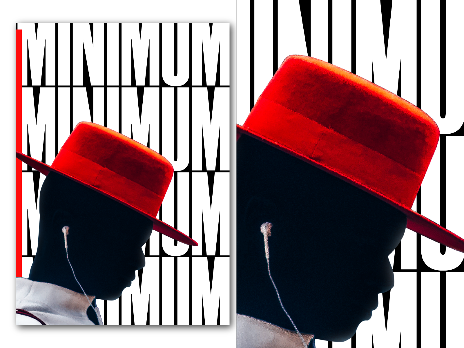 Minimum Poster Design by Muzammil Ali on Dribbble