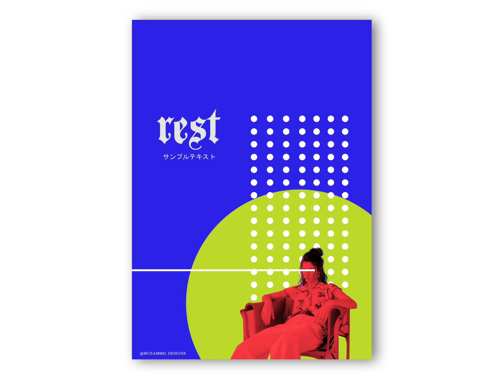 Rest Poster Design by Muzammil Ali on Dribbble