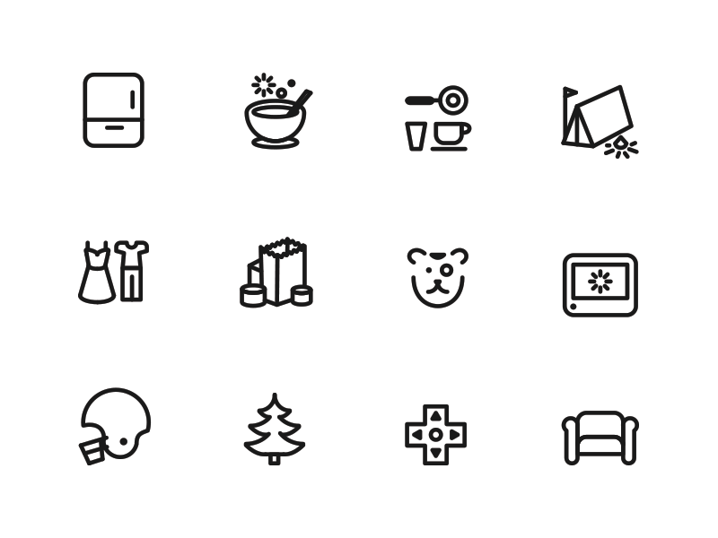 Consumer Product Icons by Michael Thomas on Dribbble