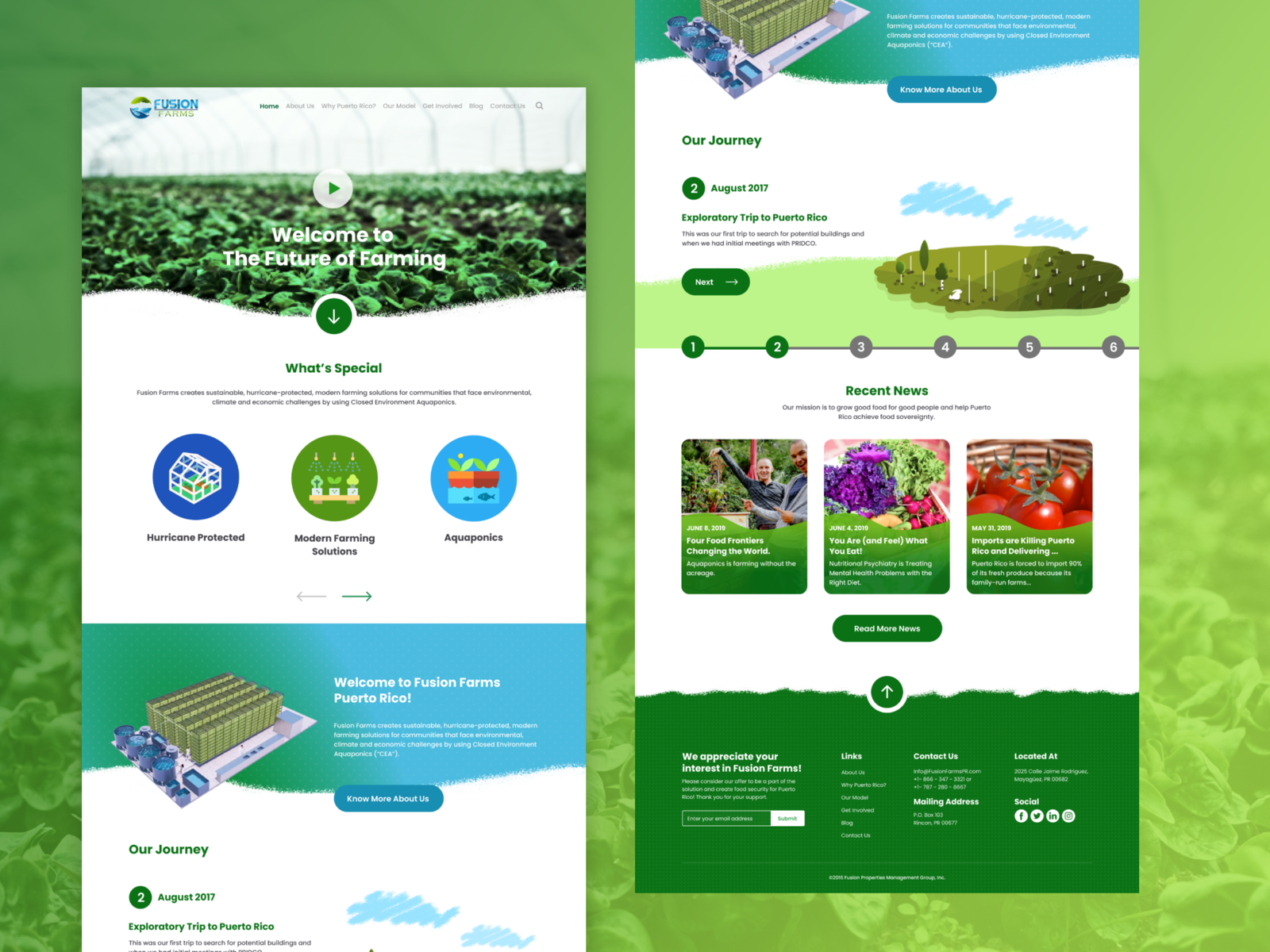 Landing page design for agriculture farms by Quleep Design on Dribbble