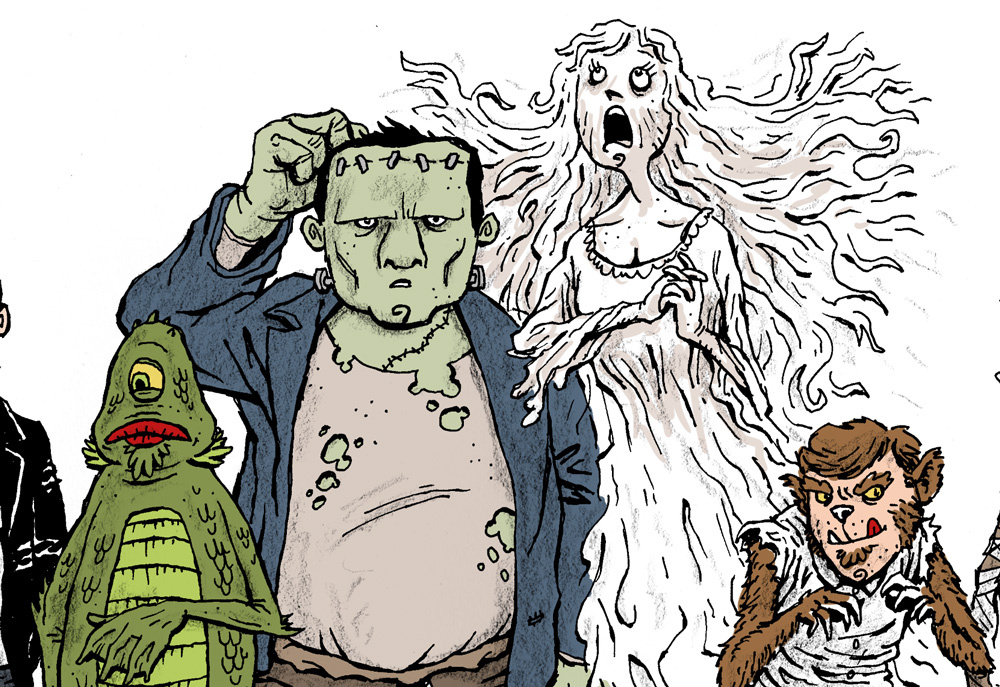 Monster line-up by Jonas Anderson on Dribbble