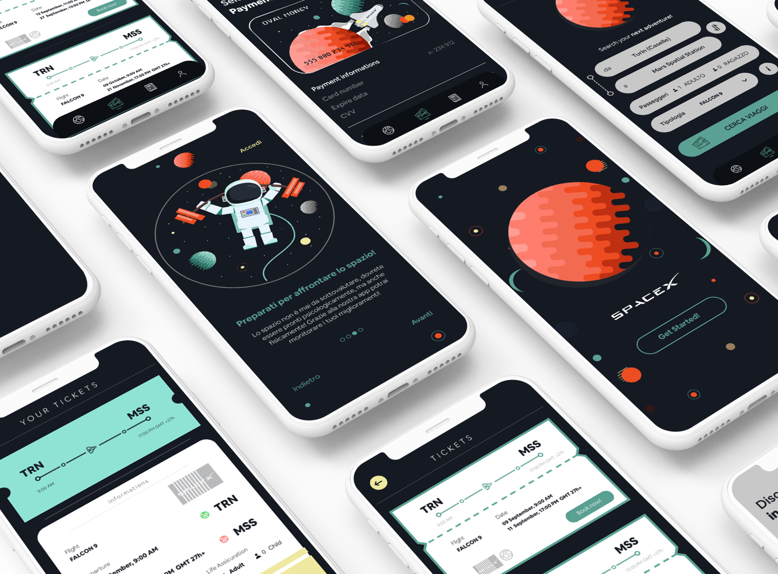 Space X App Concept by Alessio Ferreri on Dribbble