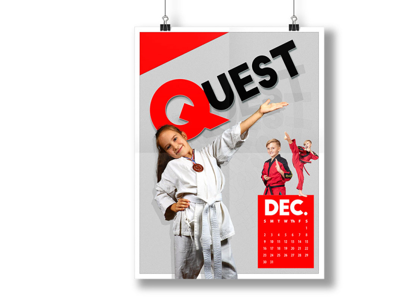 Dec Cal 2018 by ABlue on Dribbble