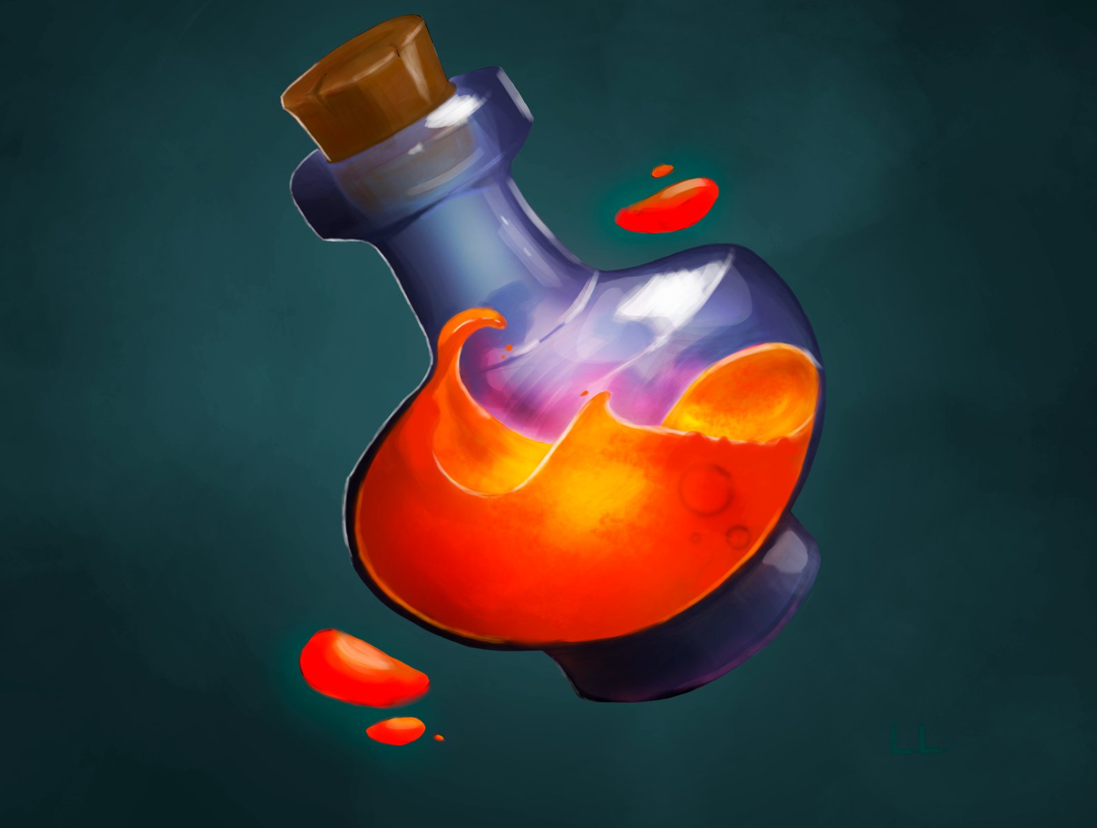 Orange potion by Linda Lutsenko on Dribbble
